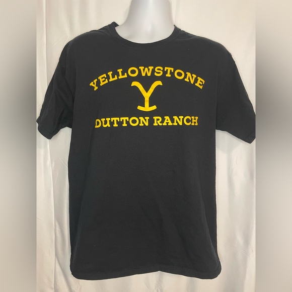 Source Unknown | Shirts | Yellowstone Dutton Ranch Mens Black Tee Size ...